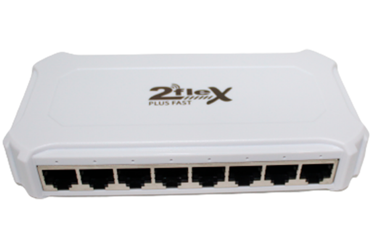 Switch PoE Reverso Plus 8 portas Fast Ethernet 2 Flex Telecom
