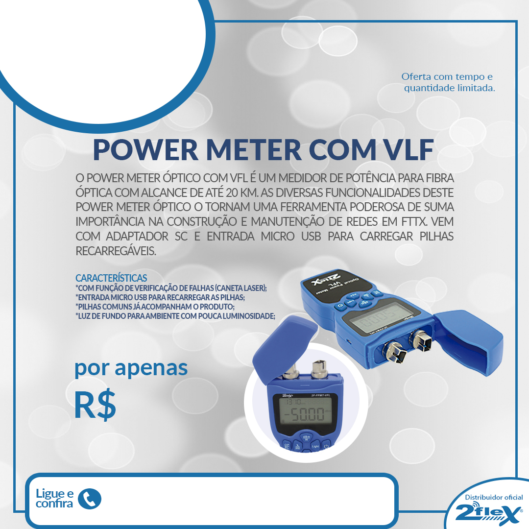 Power Meter com VFL – 2Flex Telecom