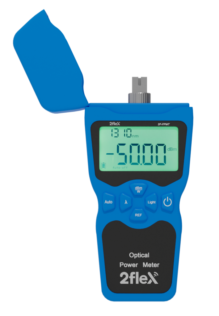Power meter óptico da 2 Flex Telecom - Medidor de potência portátil