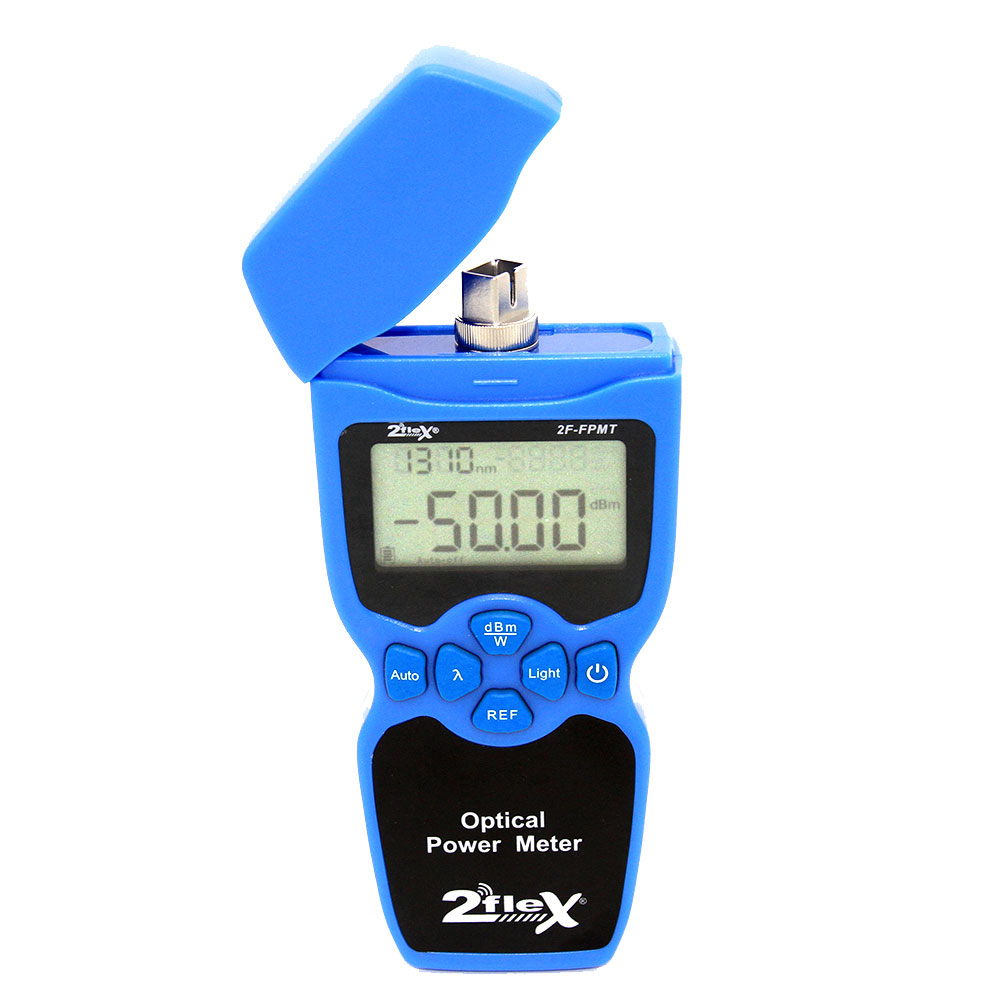 Power meter óptico da 2 Flex Telecom - Medidor de potência portátil