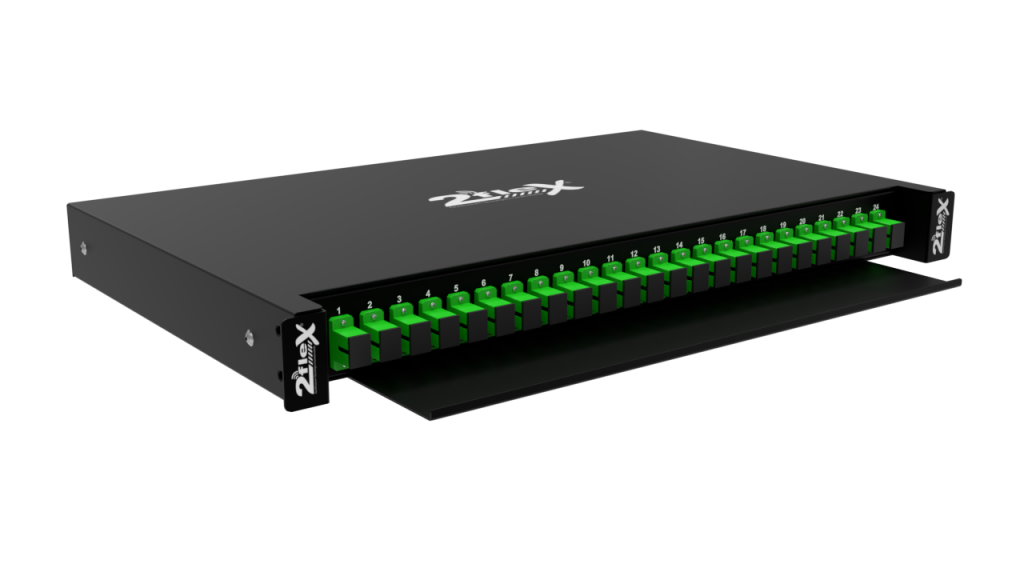 Distribuidor Interno Óptico 24FO APC Completo da2 Flex Telecom