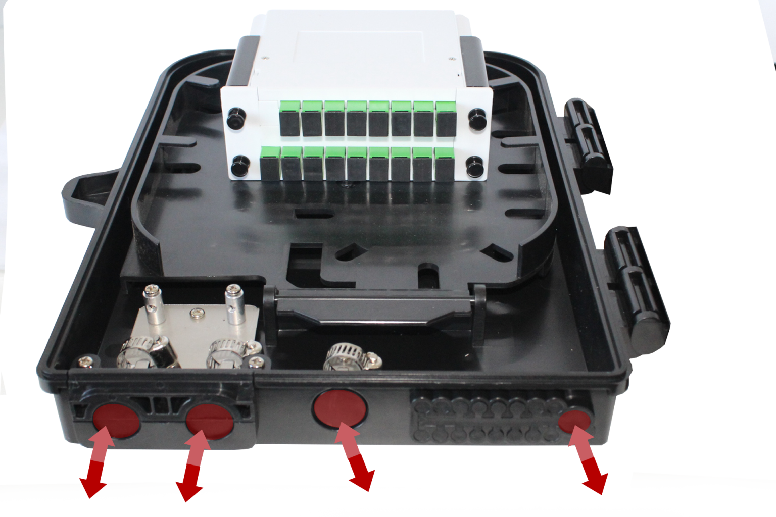 CTO – Terminação Óptica 16 Fibras SC/APC com splitter box - 2 Flex Telecom
