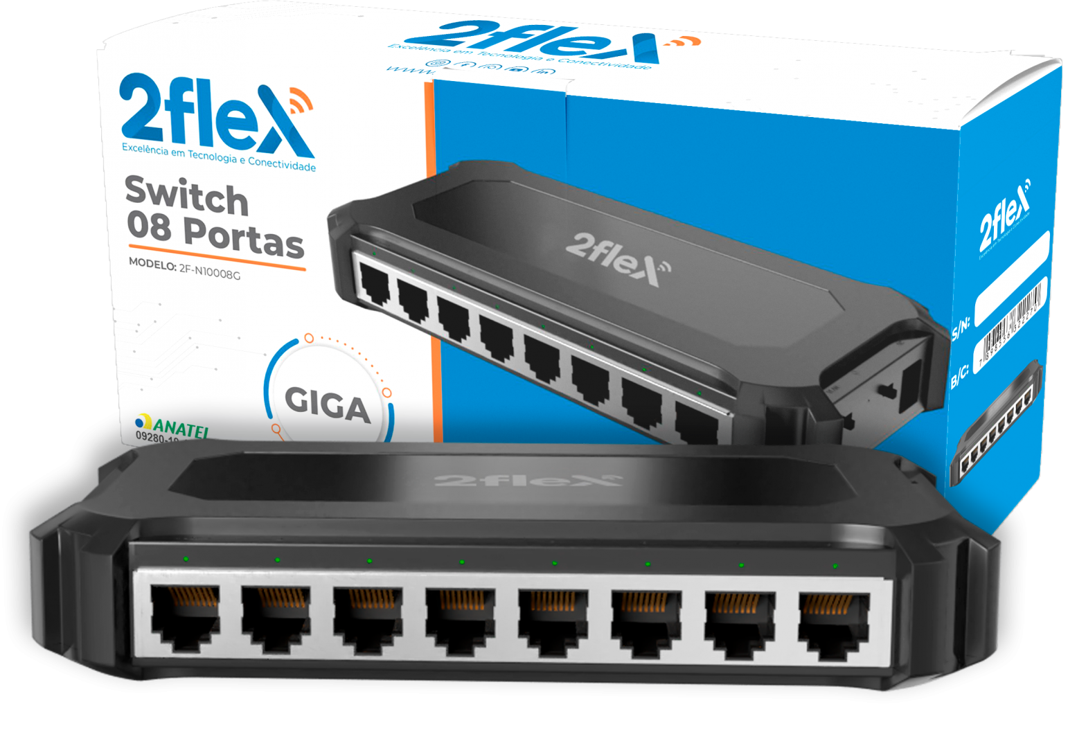 Novo Visual, Mesma Eficiência: Apresentamos a Nova Embalagem dos Switches Giga 2Flex Telecom ...