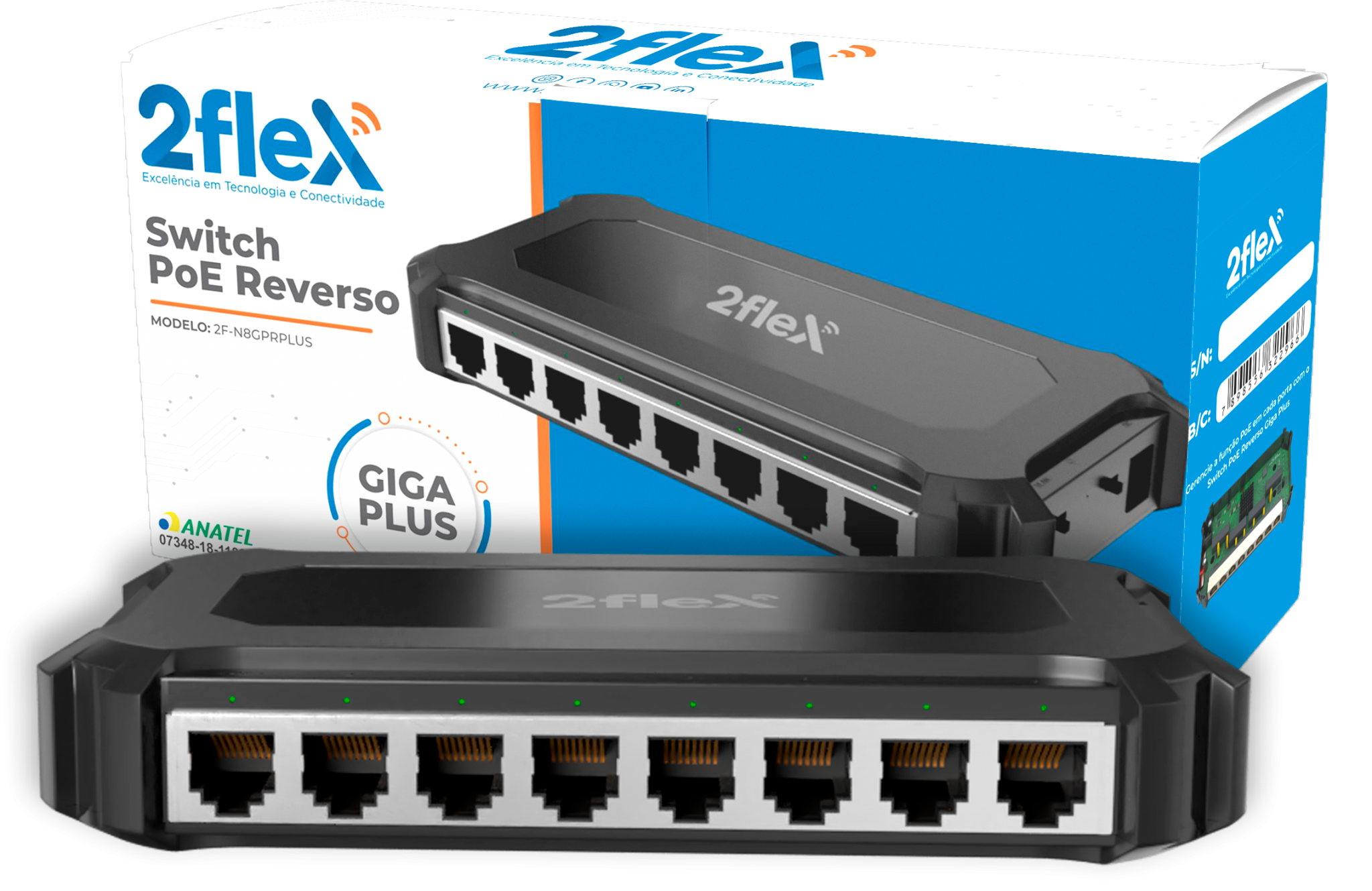 Novo Visual, Mesma Eficiência: Apresentamos a Nova Embalagem dos Switches Giga 2Flex Telecom ...